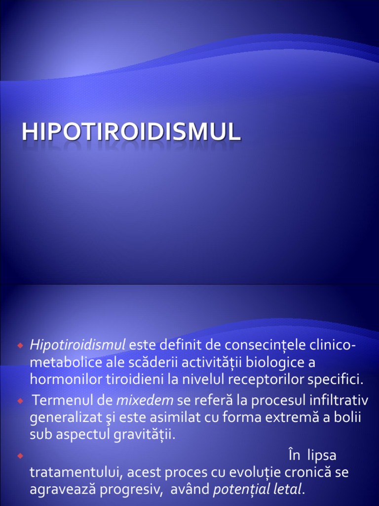 Hipotiroidismul | PDF