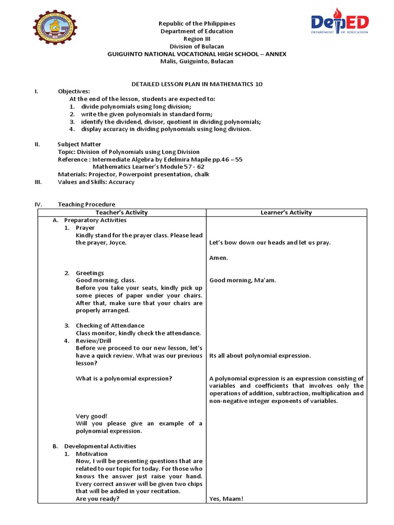 DLP | Download Free PDF | Division (Mathematics) | Polynomial