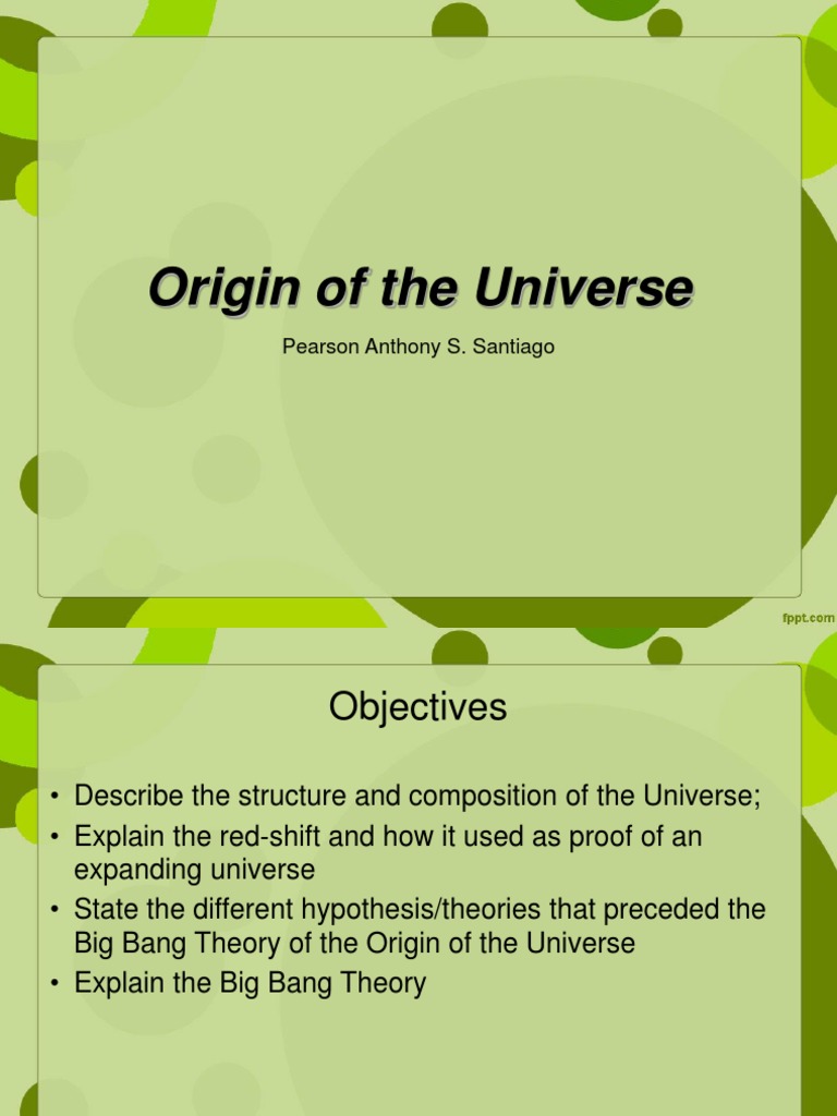 Origin of The Universe | PDF | Big Bang | Universe