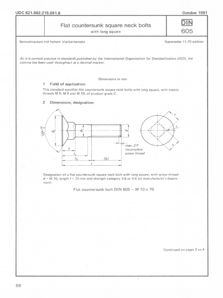 Din 605 PDF | PDF
