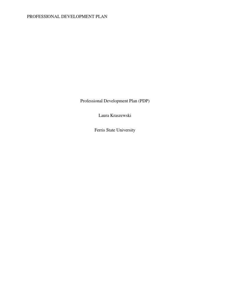 Professionalism Professional Development Plan | PDF | Nursing ...