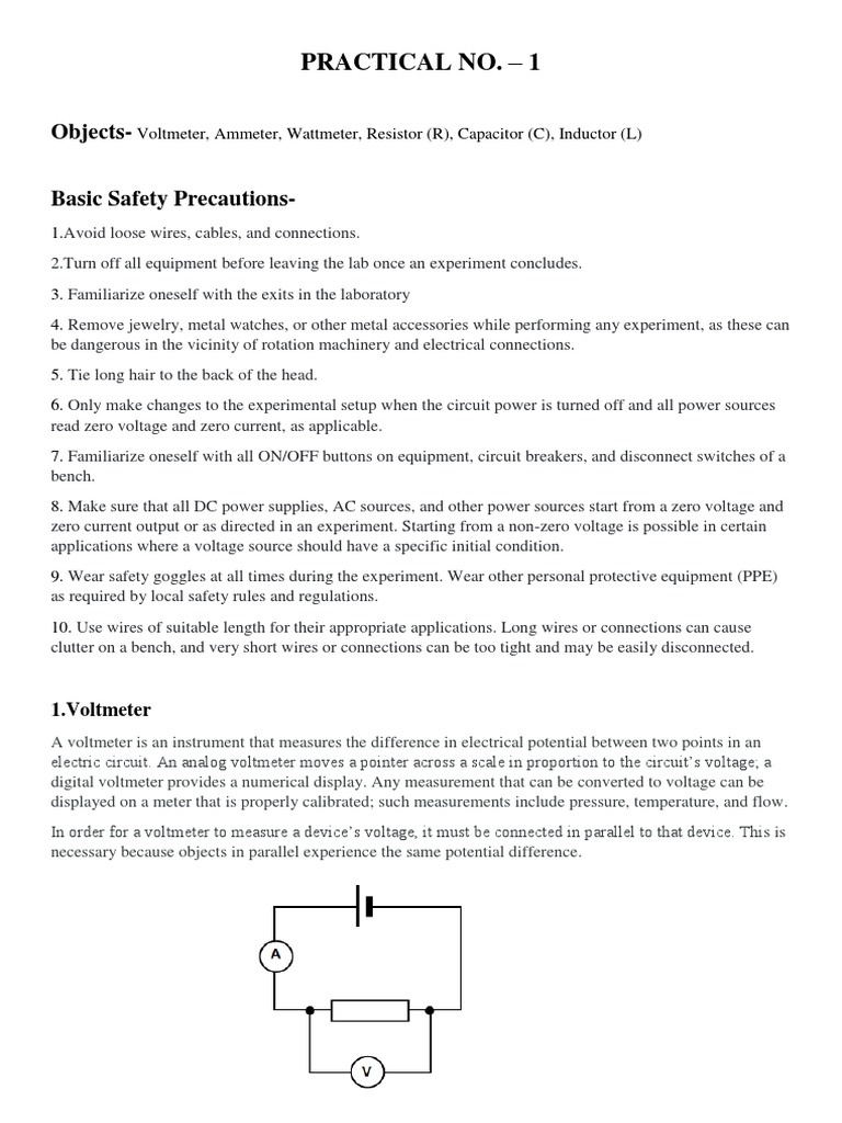 Bee Practical 1 PDF | PDF | Resistor | Inductor