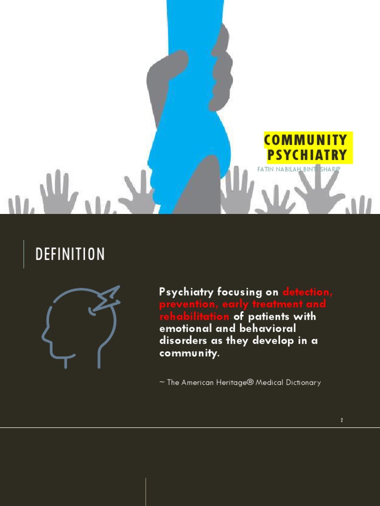 Community Psychiatry | PDF | Psychiatry | Mental Disorder