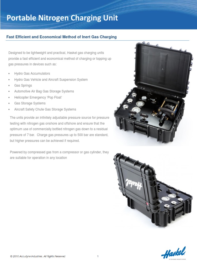 Portable NItrogen Booster Rev 2 | PDF | Gases | Energy Technology