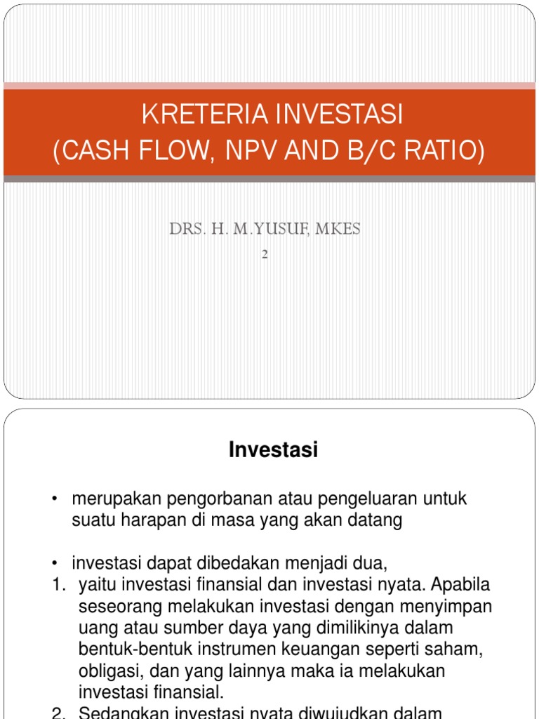Cash Flow, NPV and B | PDF