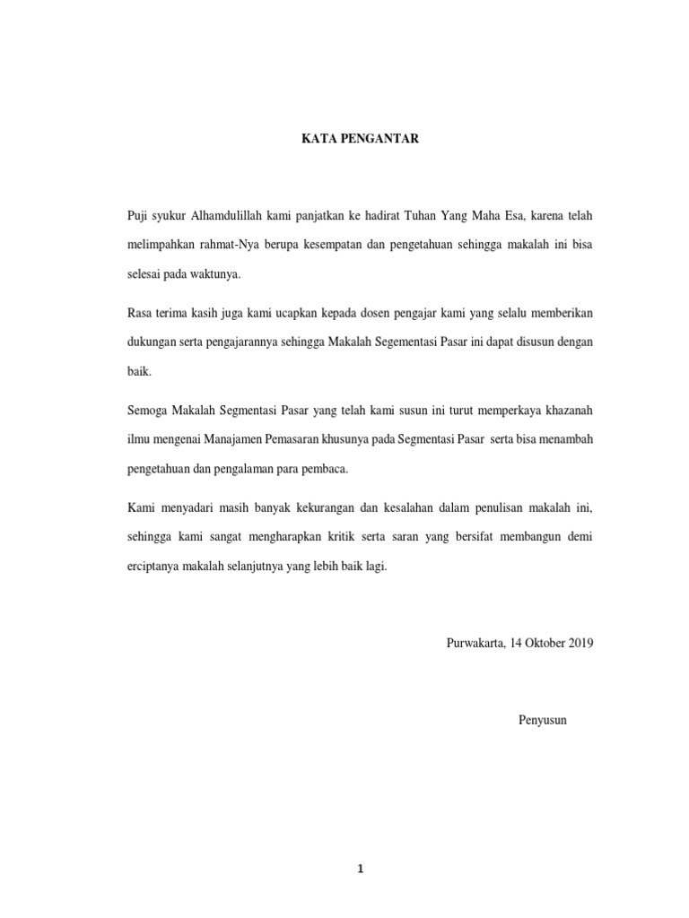 Segmentasi Pasar (Studi Kasus Di Pt. Win Textile) | PDF