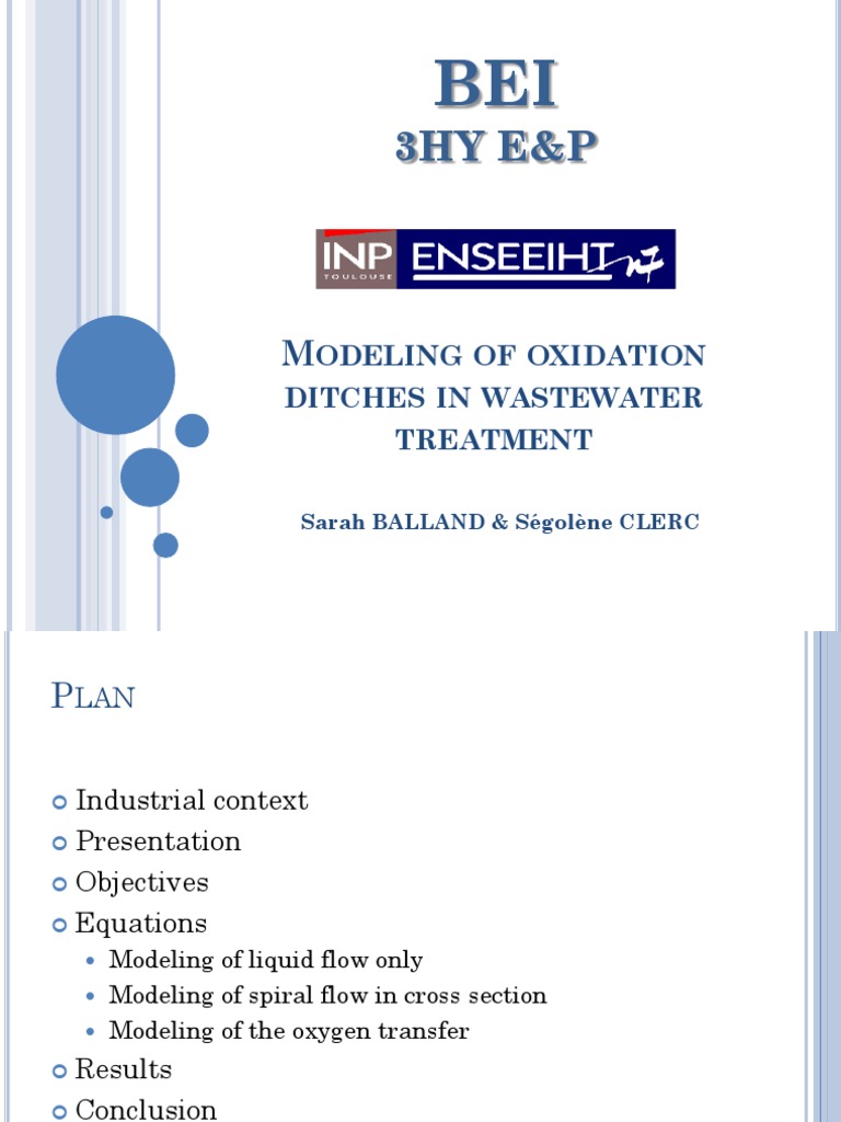 Oxidation Ditch Design and Operations | PDF | Sewage Treatment | Gases