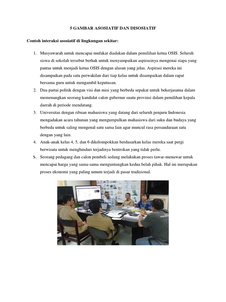 5 Gambar Asosiatif Dan Disosiatif | PDF