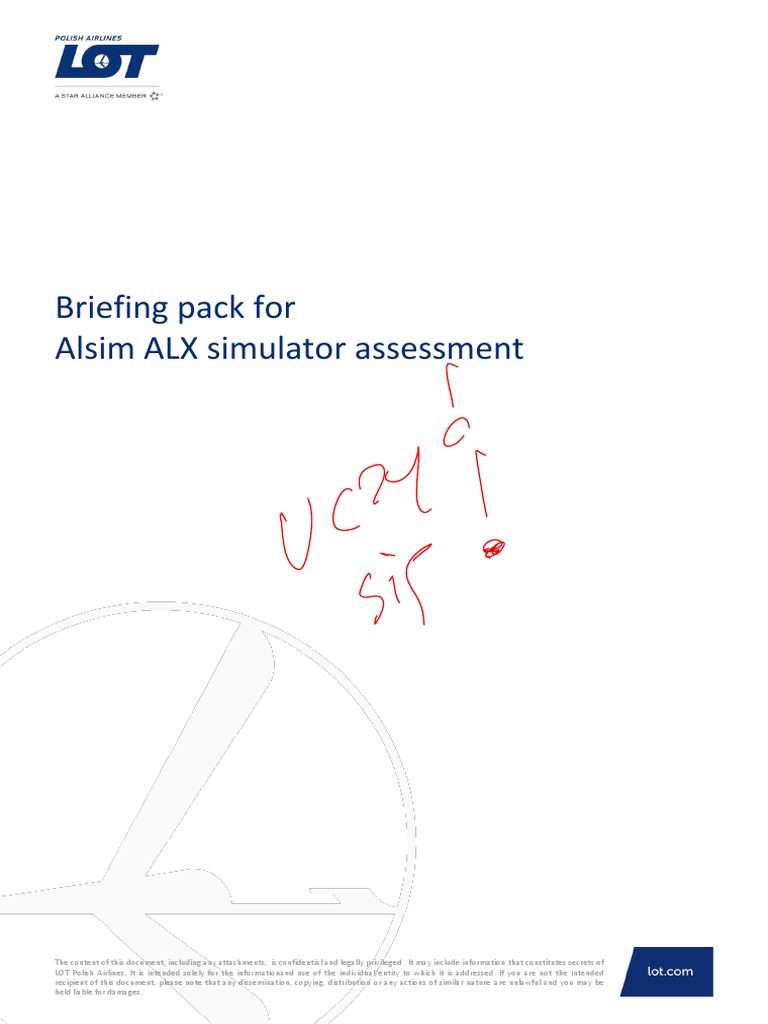 Alsim Alx Simulator Assessment Briefing Pack en 23.9.2018 | PDF ...