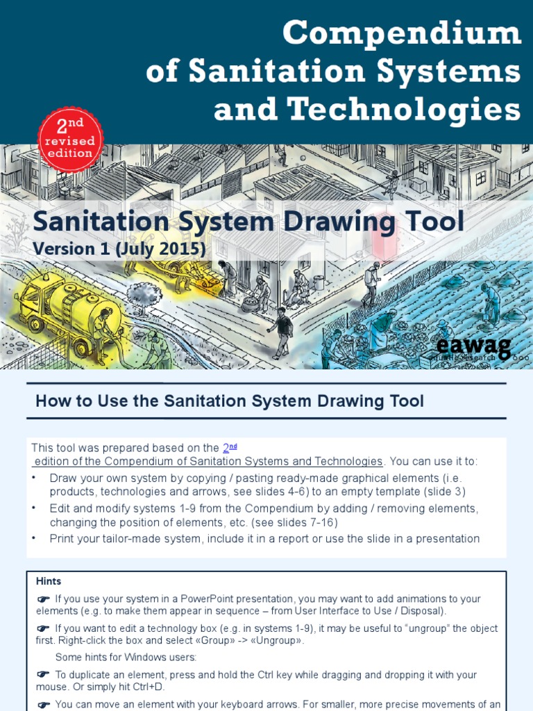 Sanitation System Drawing Tool Version 1 | PDF | Toilet | Sewage Treatment