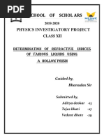 Hollow Prism - Physics Investigatory Project Class 12 CBSE | PDF ...
