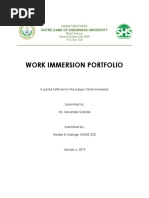 Work - Immersion - Narrative - Report SAMPLE | PDF | Learning ...