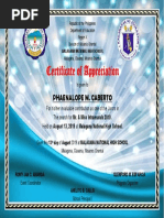 Intrams Certificate | PDF | Philippines | Schools