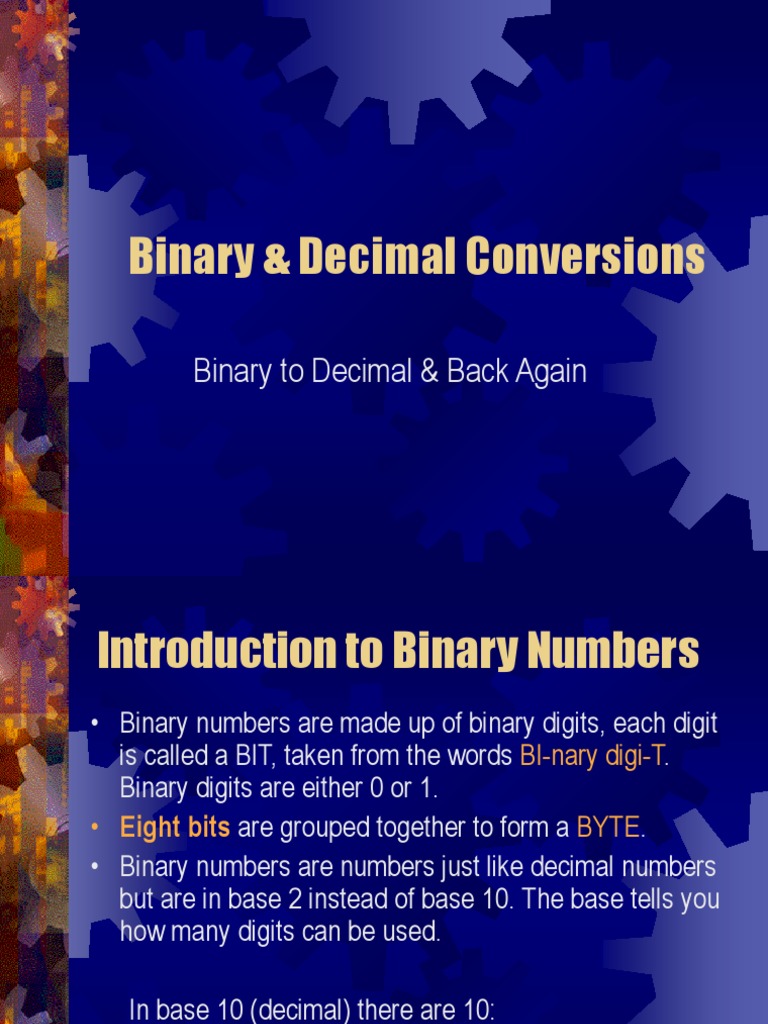 Binary & Decimal Conversions | PDF | Bit | Numbers