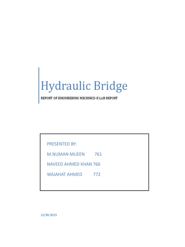 Dynamics Lab Report | PDF | Pressure | Hydraulics