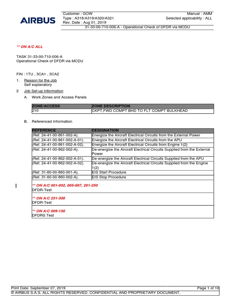 DFDR Test | PDF | Aircraft | Airliner