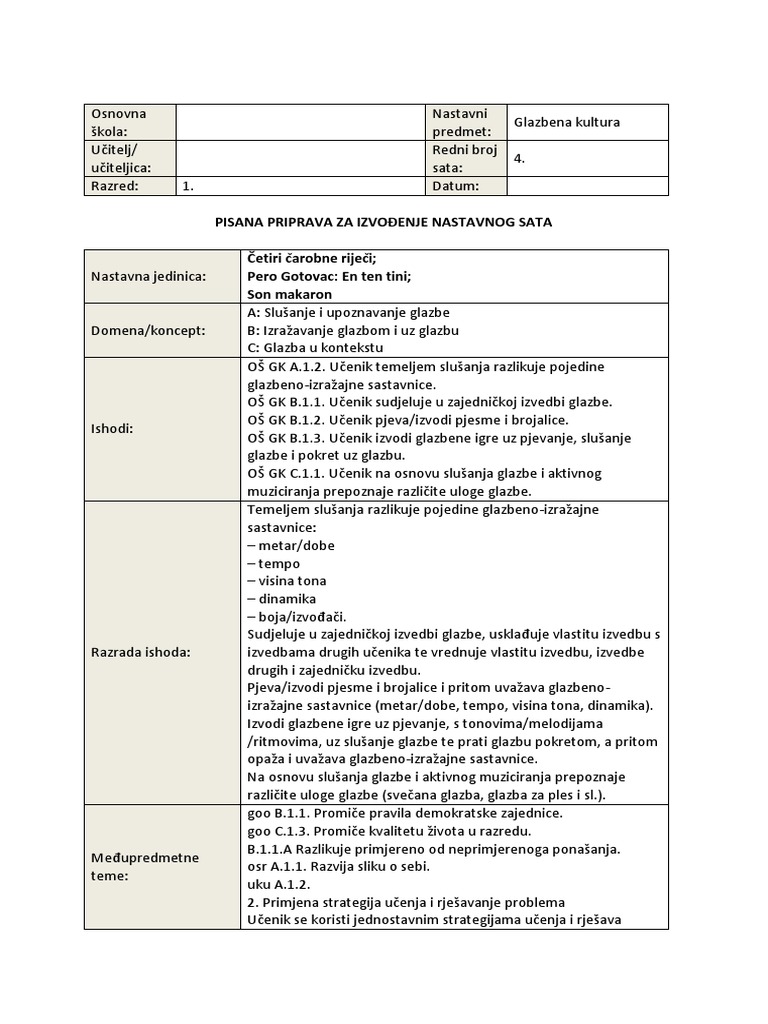 4 - Listopad - Cetiri Carobne Rijeci | PDF