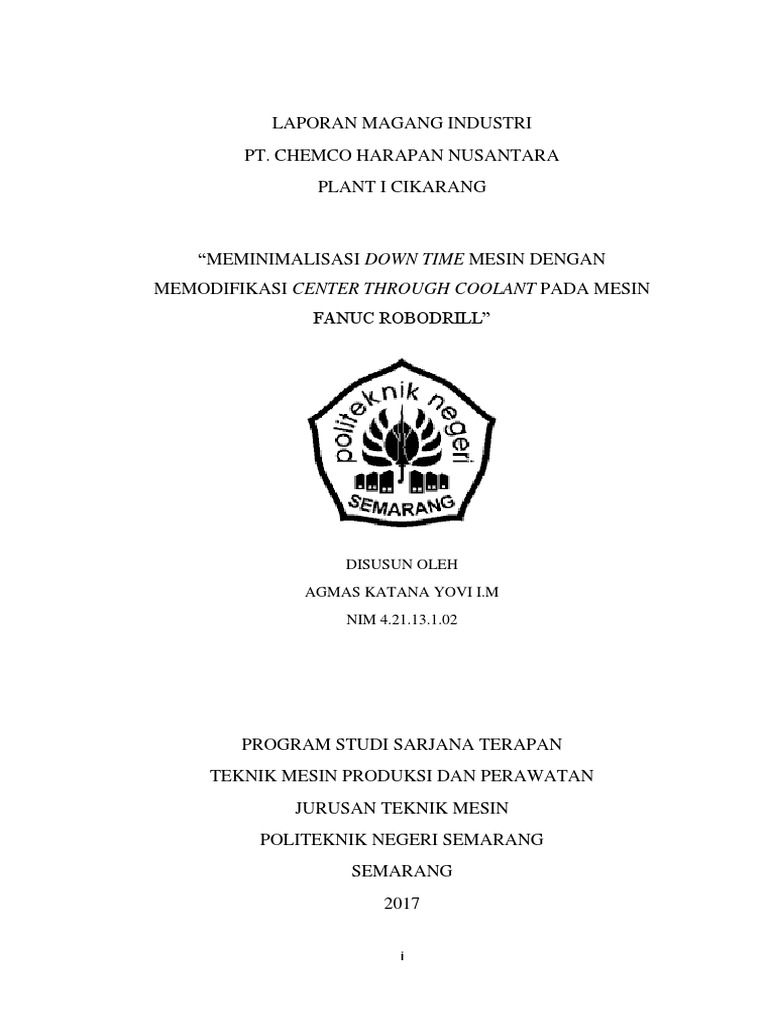 Laporan Magang Industri - Agmas Katana - PT. CHN | PDF | Seni
