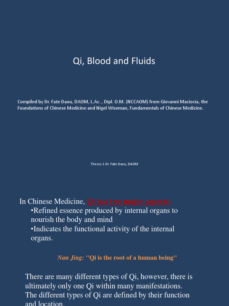 Understanding Qi in TCM | PDF | Traditional Chinese Medicine | Qi
