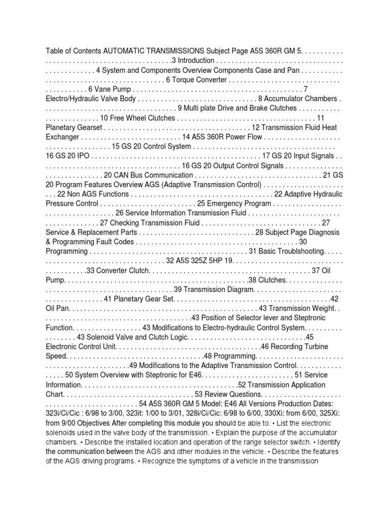 Automatic Transmission BMW | PDF | Automatic Transmission | Transmission (Mechanics)