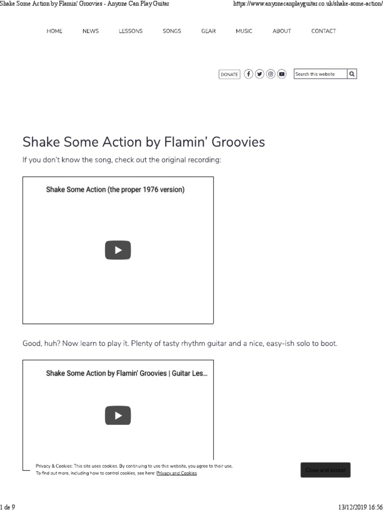 Shake Some Action Tab | PDF