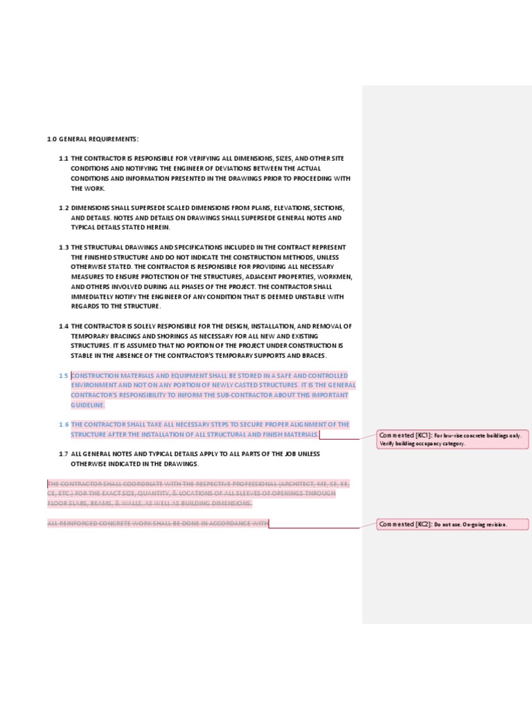 General Notes | PDF | Building Code | Structural Steel