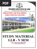 Drafting of Pleading and Conveyancing (Practical File) | PDF | Pleading | Lawsuit