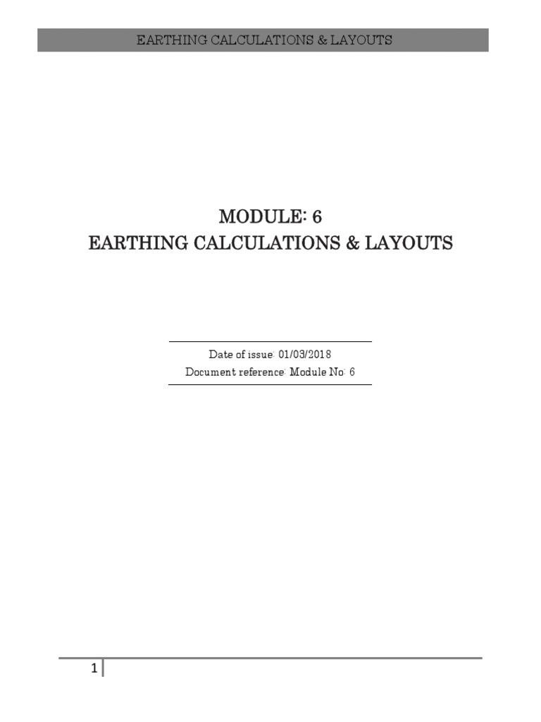 Earthing Calculation | PDF | Inductor | Electrical Substation