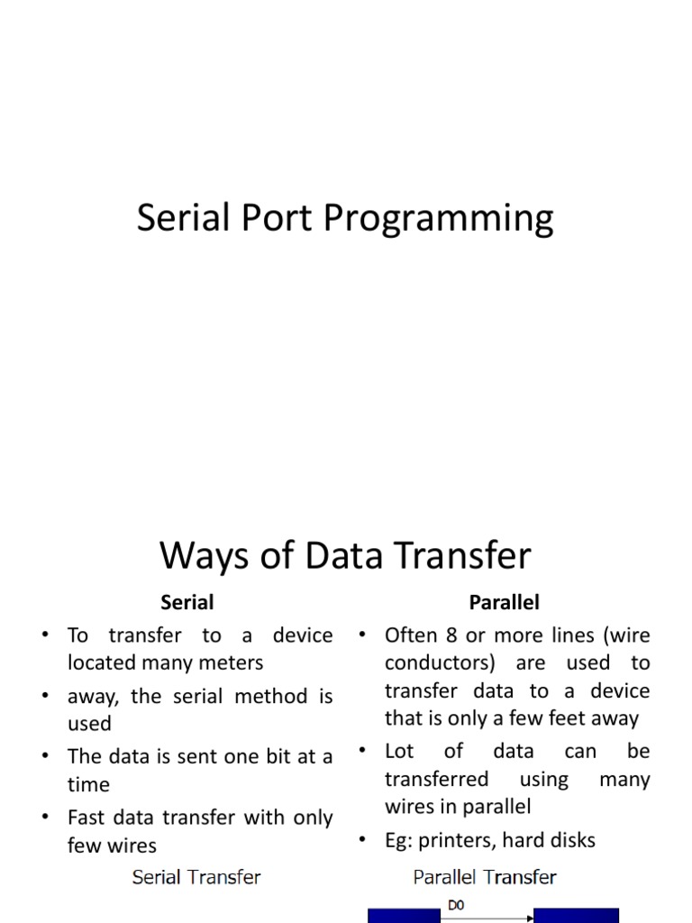 8051 Serial Port Programming | PDF | Computer Architecture | Areas Of ...
