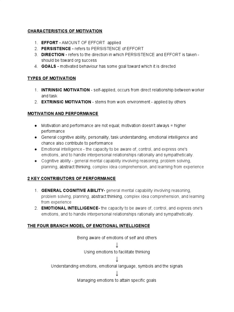 Understanding Motivation and Performance | PDF | Motivation | Motivational