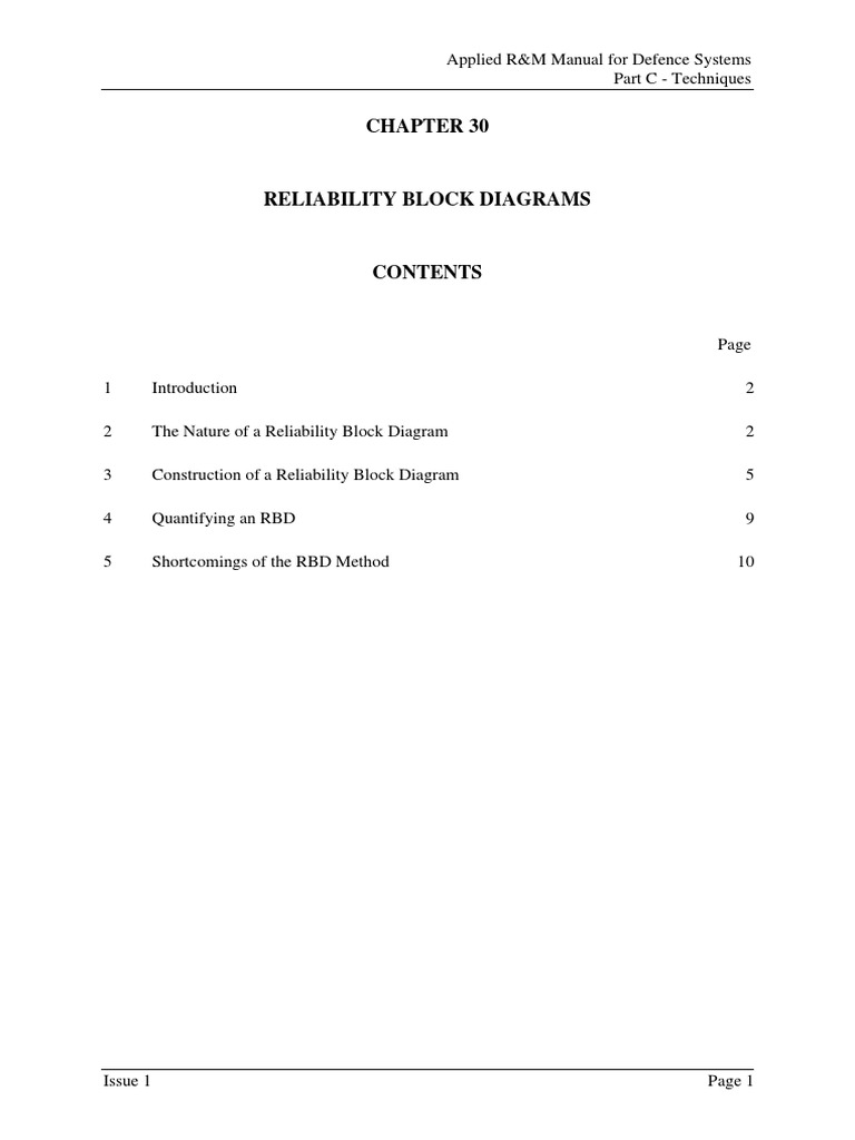 Understanding Reliability Block Diagrams | PDF | Reliability ...