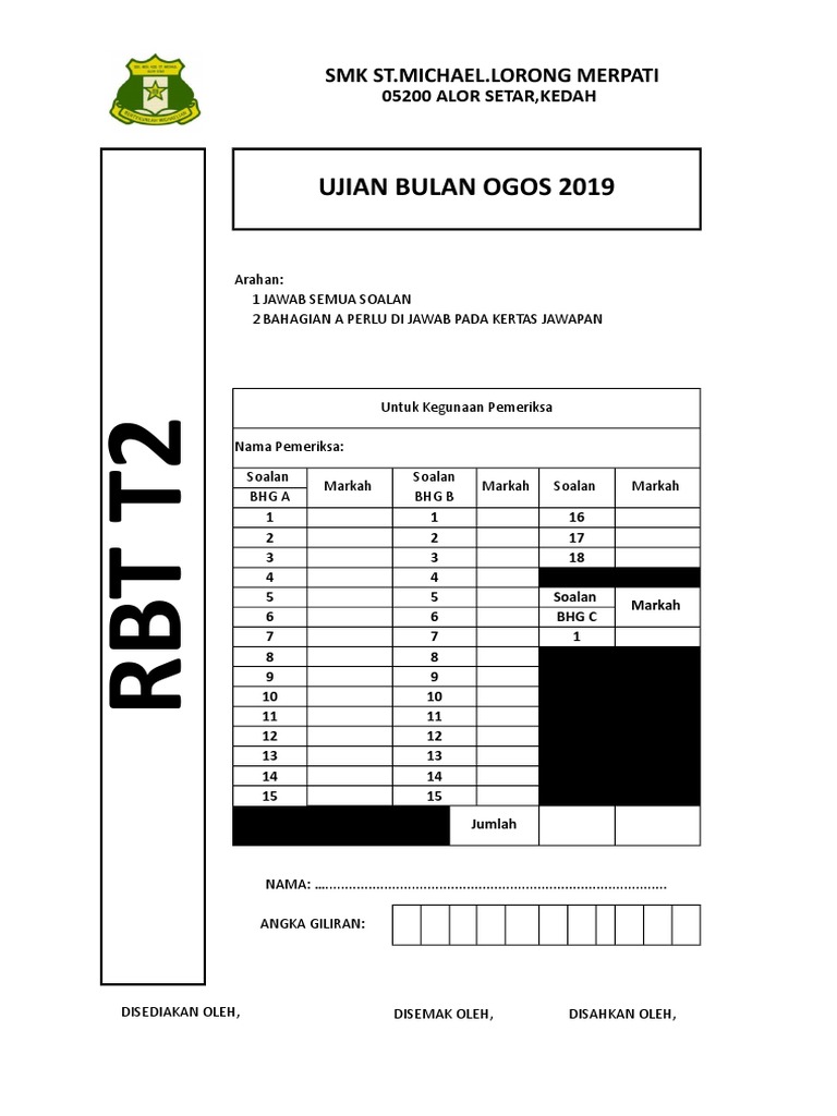 Muka Depan RBT | PDF