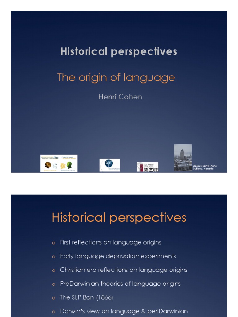 Origins of Language: Historical Insights | PDF | Gesture | Human