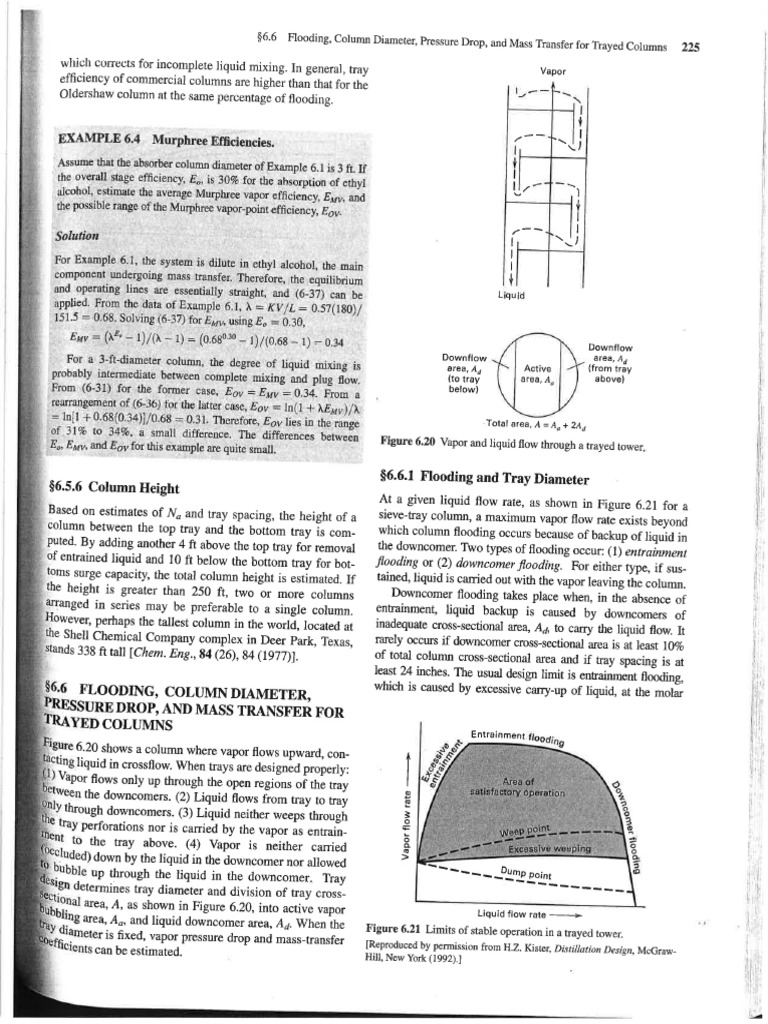 Flooding Calculations and Column Sizing | PDF
