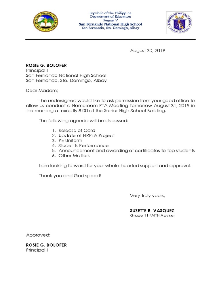 1st Quarter Release of Cards Letter To Principal - G11 | PDF