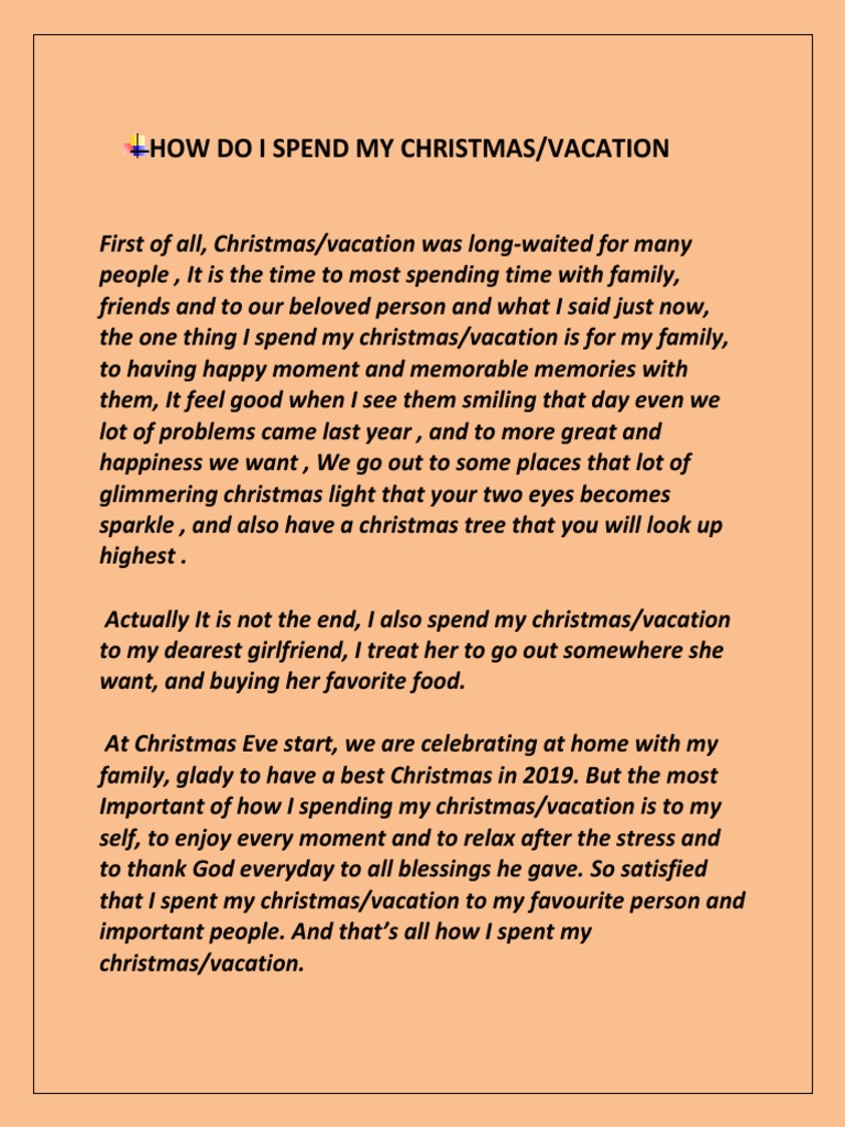 How Do I Spend My Christmas | PDF | Reason | Psychology