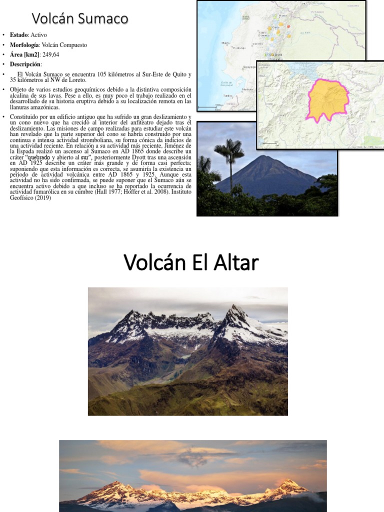 Volcán Sumaco | PDF | Volcanismo | Geografía Física