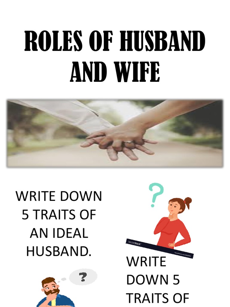 Roles of Husband and Wife | PDF | Wife | Family