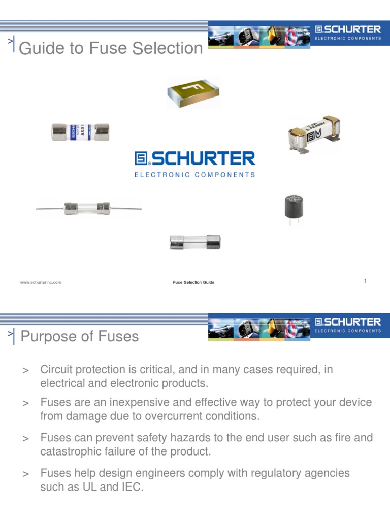 Guide To Fuse Selection PDF | PDF