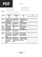 Rubrics For Advocacy Campaign Video | PDF