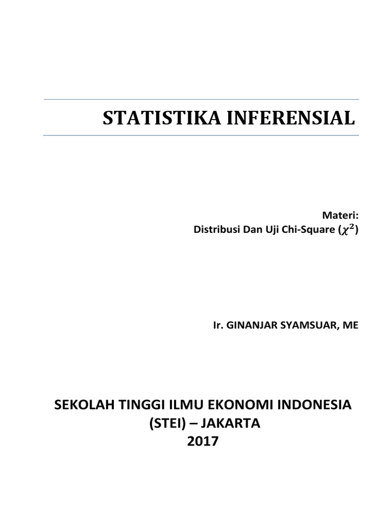 Chi Square PDF | PDF