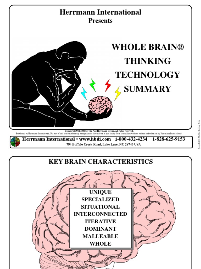 Herrmann Whole Brain Thinking | PDF | Emergence | Nervous System
