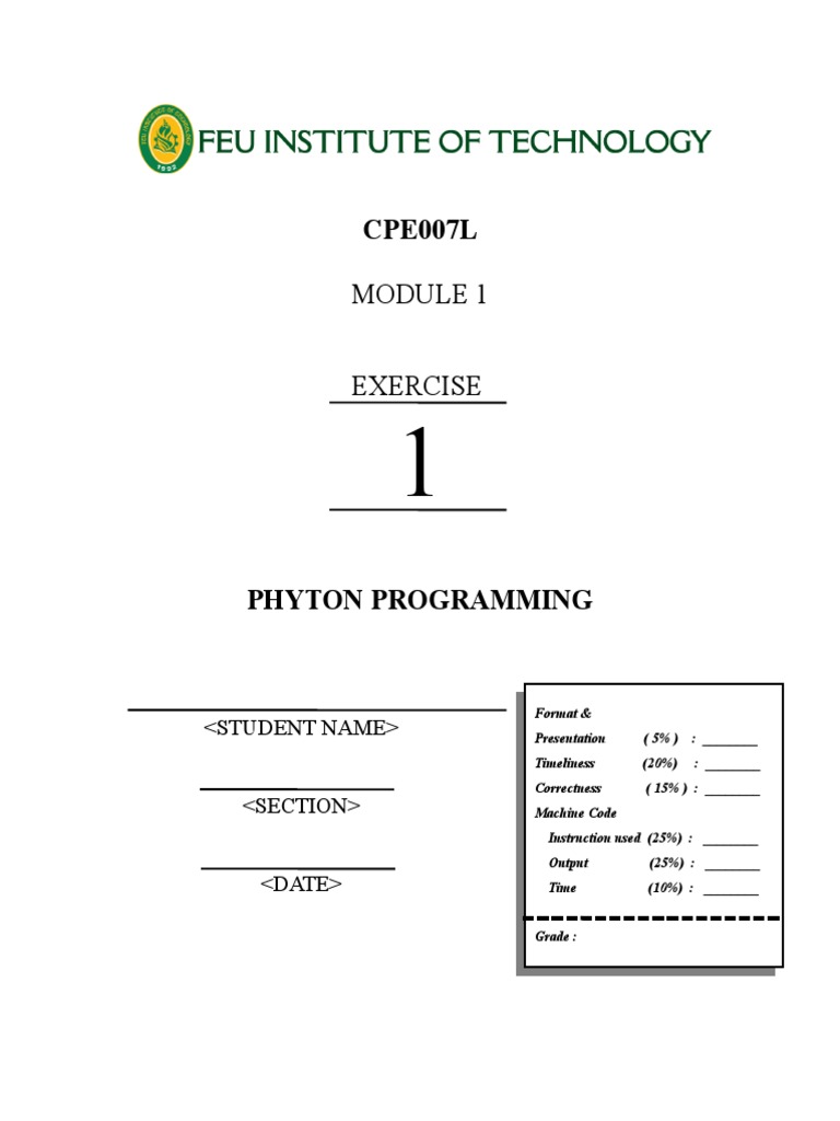 Python Lab Exercise 1 Pdf Python Programming Language C 1157