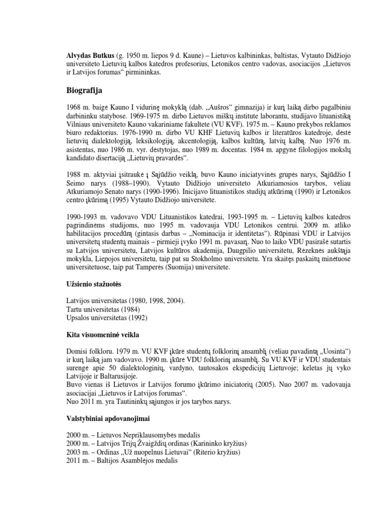 Alvydas Butkus | PDF