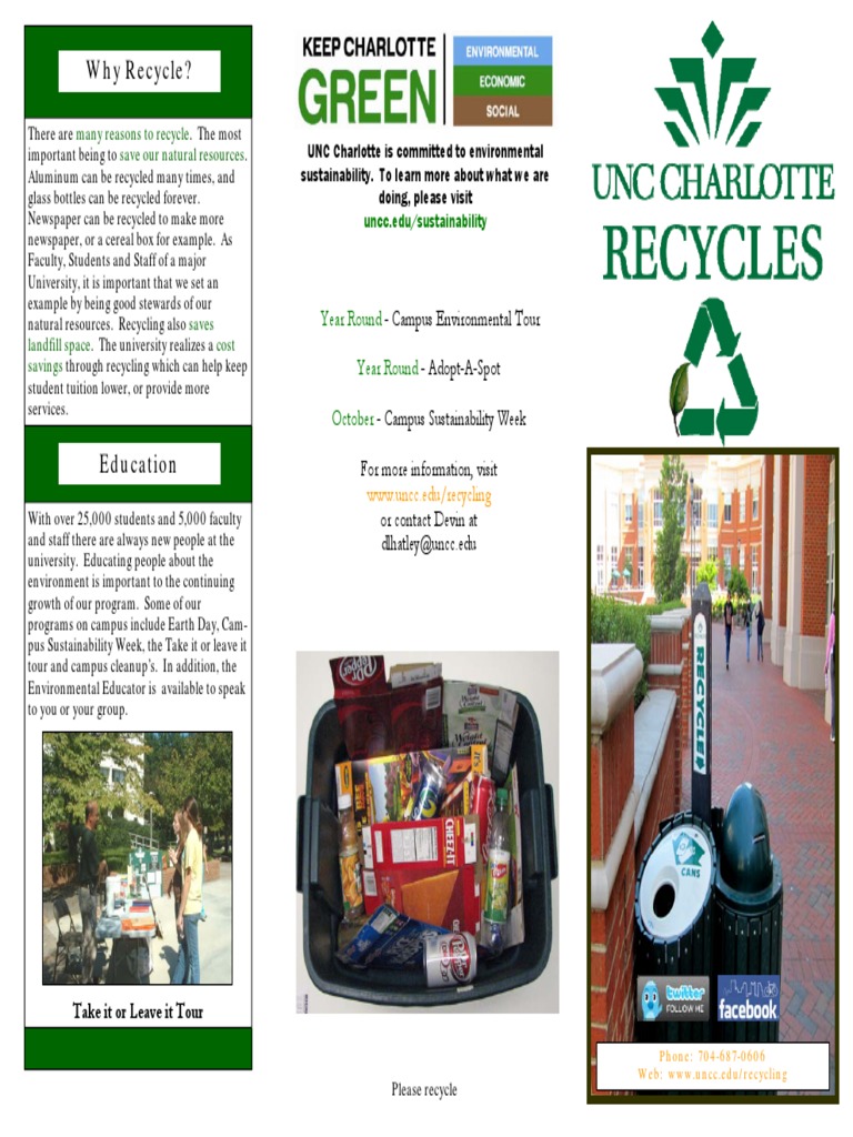 Recycling Brochure PDF | PDF | Recycling | Plastic