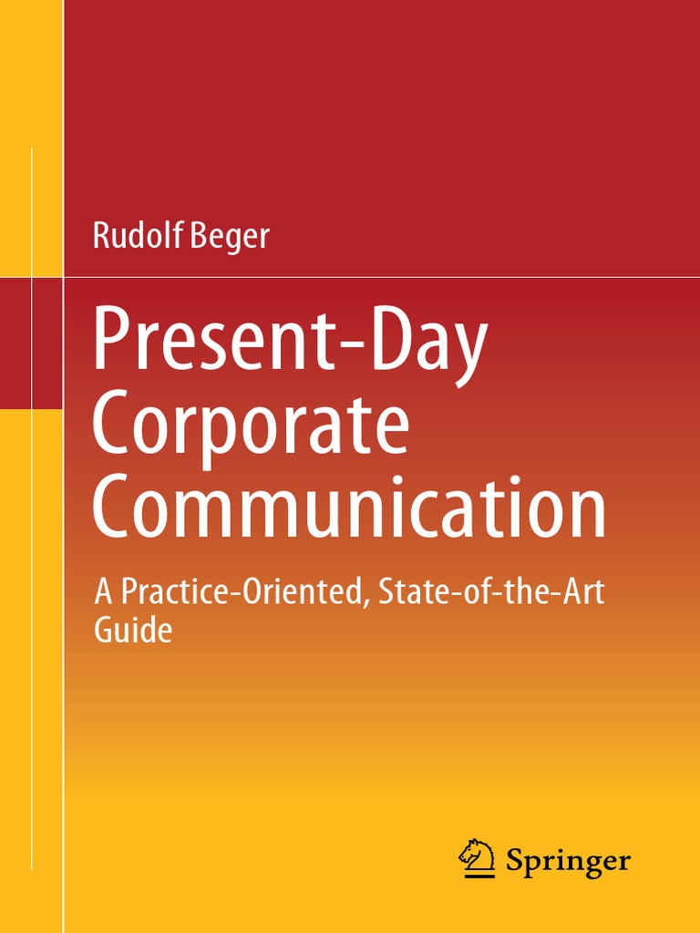 Rudolf Beger - Present-Day Corporate Communication-Springer Singapore ...
