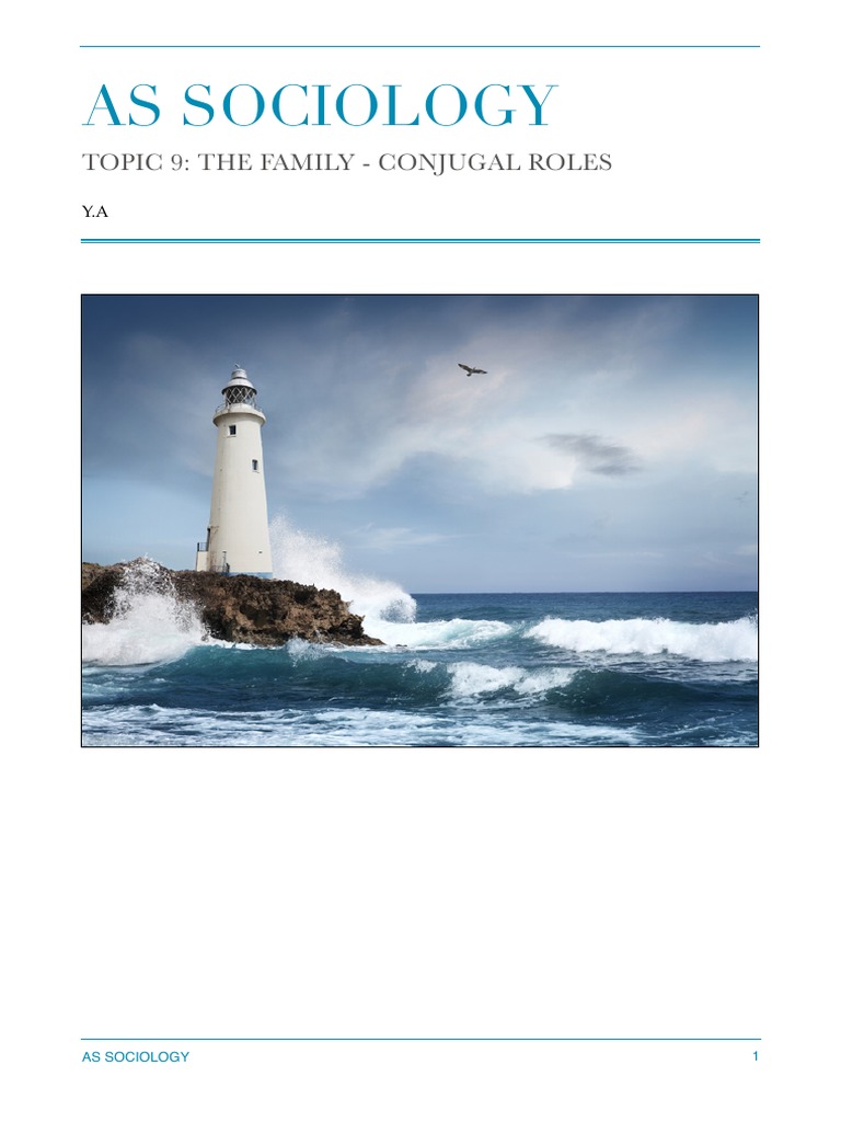 As Sociology The Family Topic 9 Conjugal Roles PDF | PDF | Gender Role ...