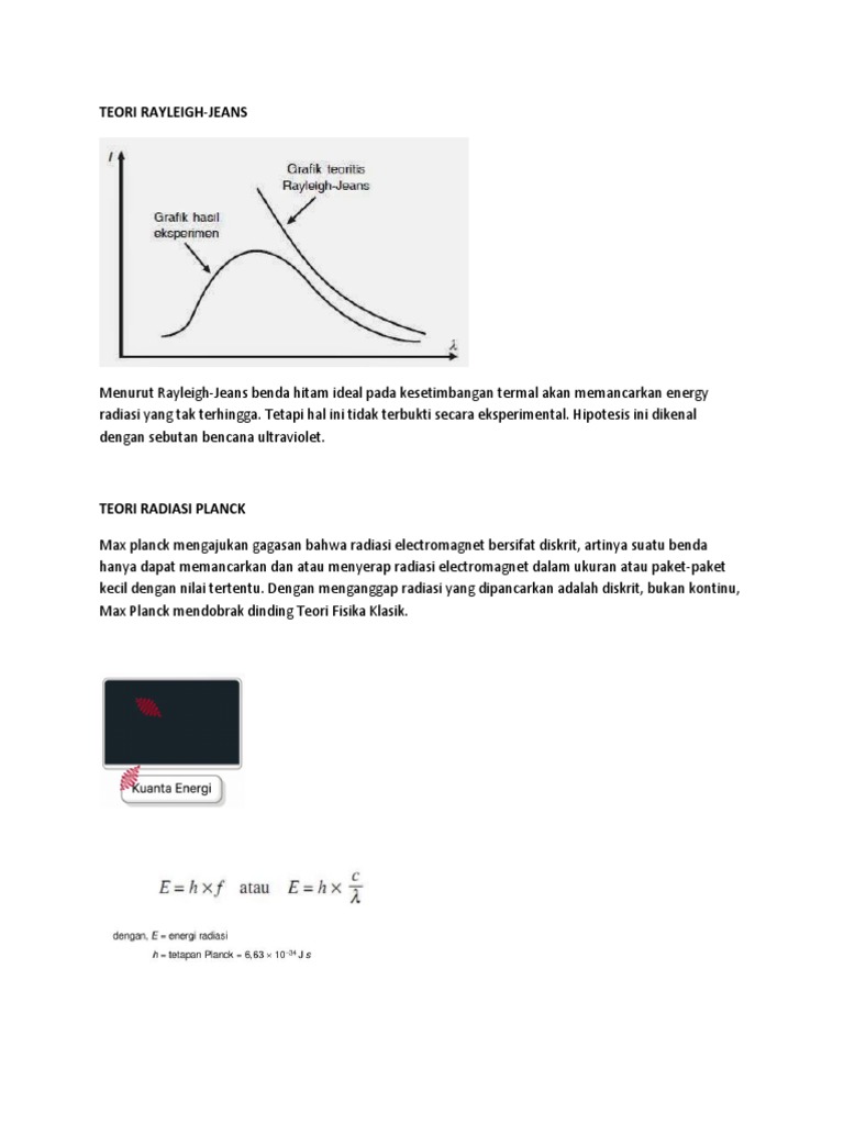 Rayleigh Jeans Planck | PDF