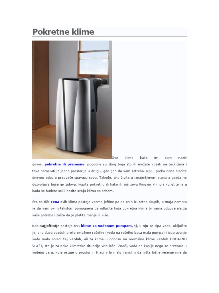 Pokretne Klime | PDF