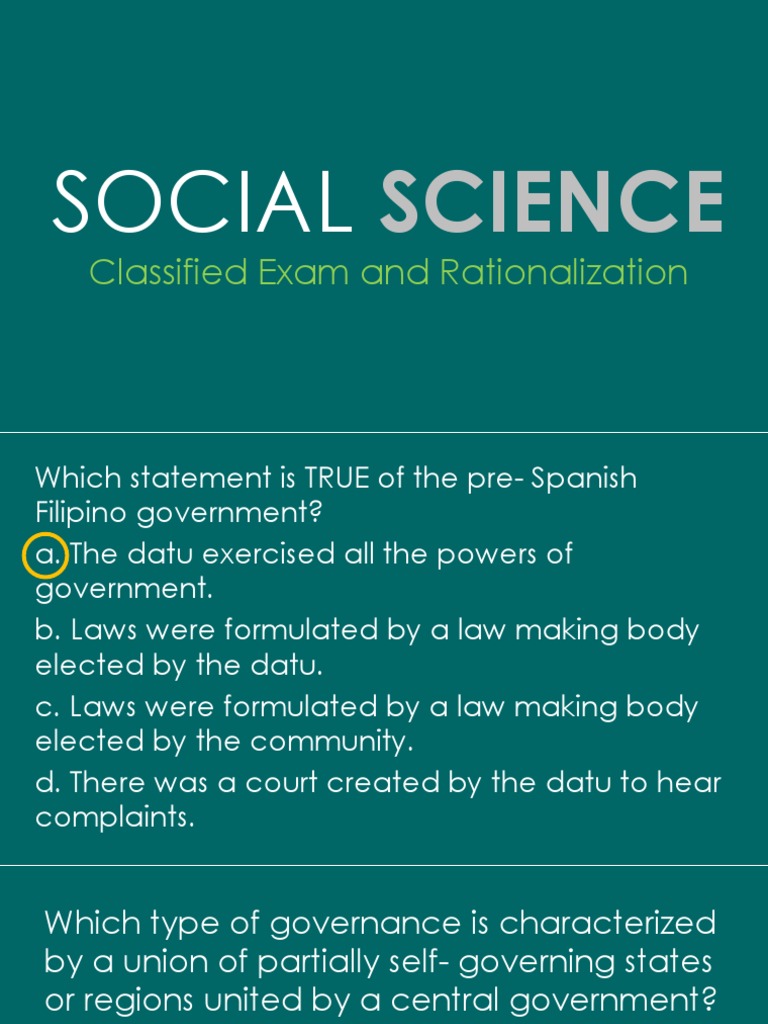 Soc Sci Gen Ed - RATIO | PDF | Telephone Tapping | Philippines